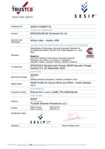 Third Party Accreditation - Silicon Labs